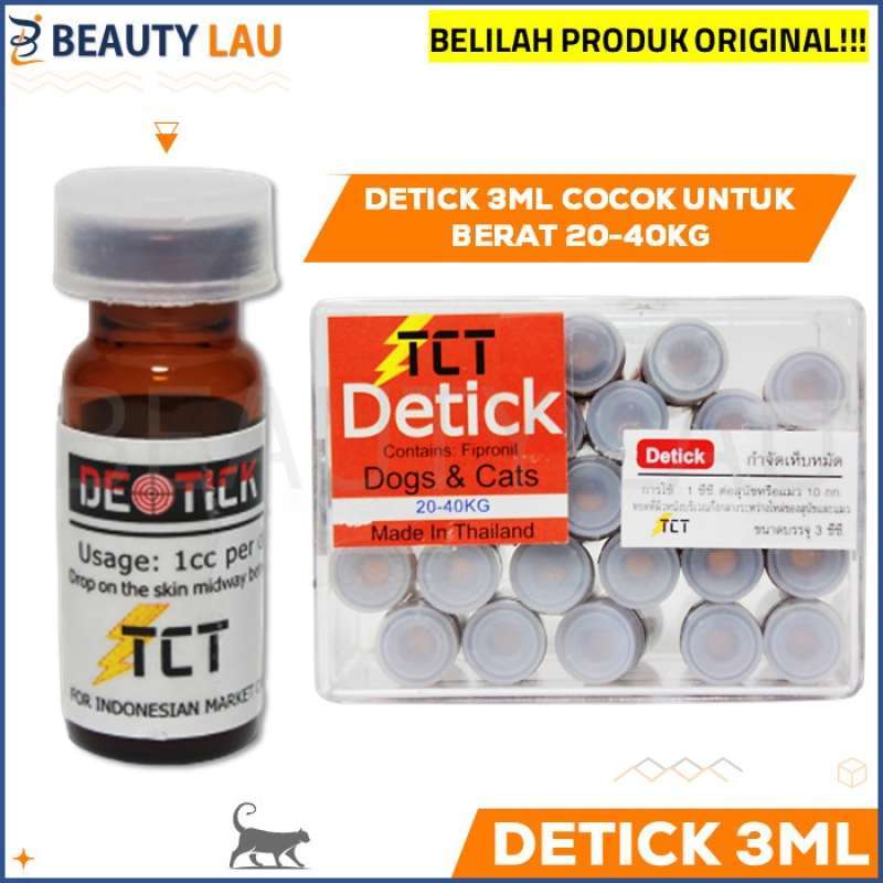 Promo Obat Kutu Kucing Detick 3ml (20-40kg) Detik O.r.ig.in.al Kitten ...