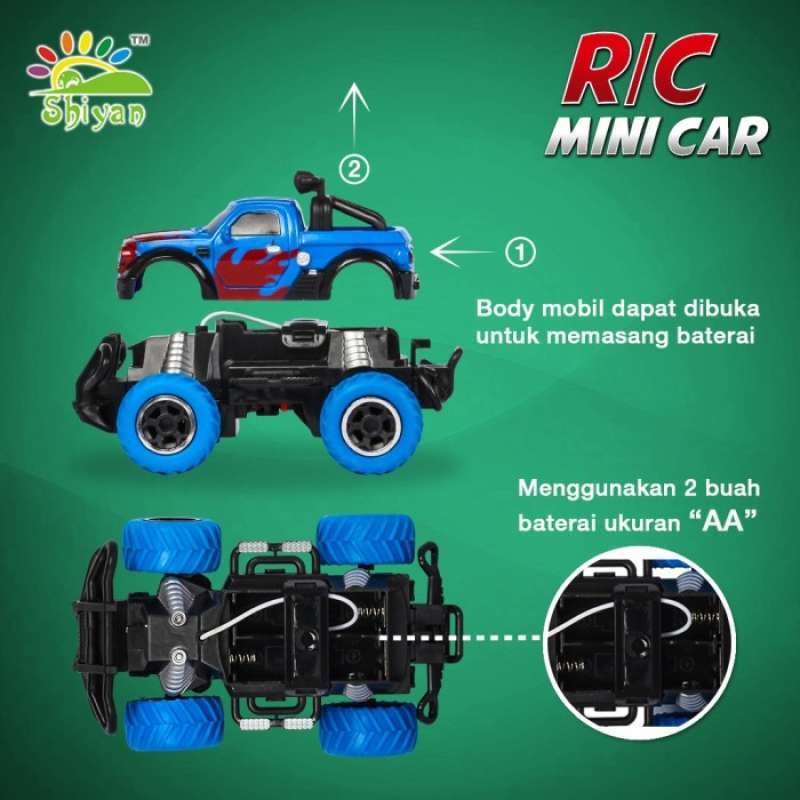 Promo Rc Rock Crawler Mobil Remote Control Mini - 6146r Biru Diskon 23% ...