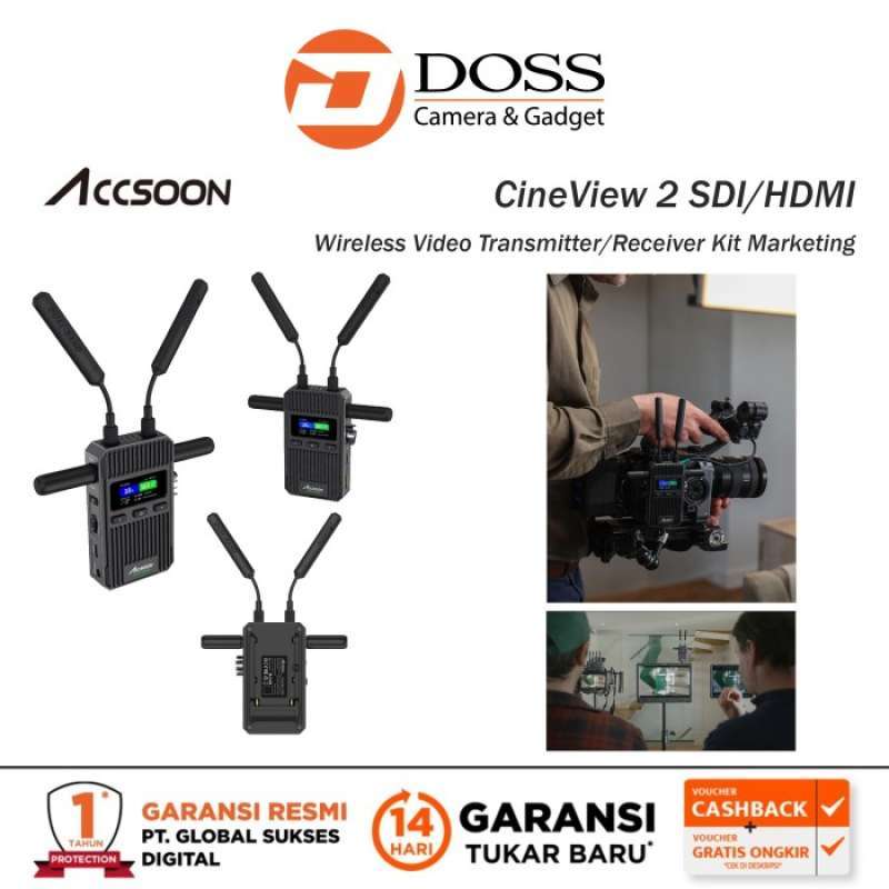 Jual Accsoon Cineview 2 Sdi/hdmi Wireless Video Transmitter/receiver ...