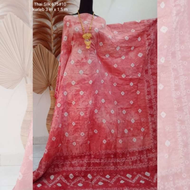 Jual Kain Jumputan Palembang 3 Meter Bahan Dasar Batik Handmade - Warna ...