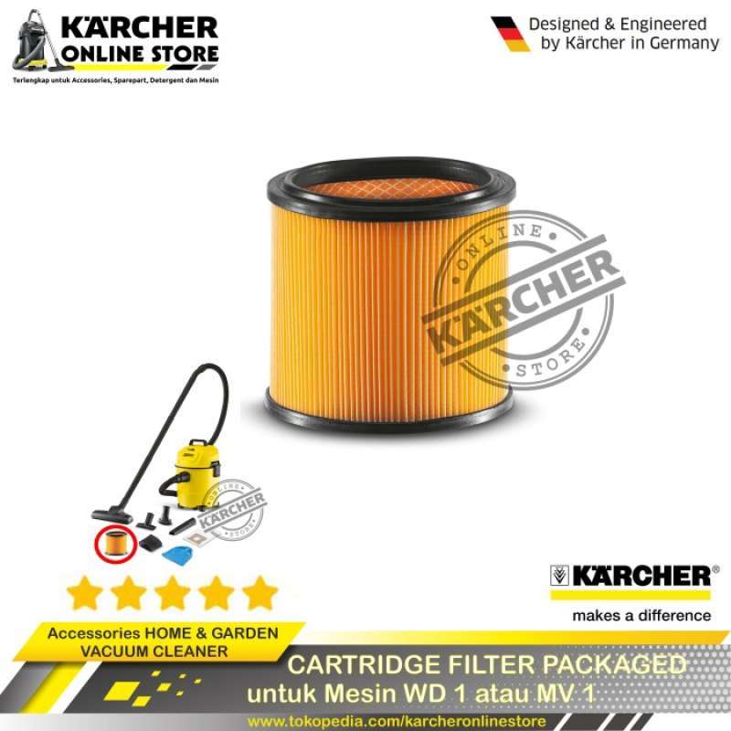 Promo Karcher | Cartridge Filter Packaged | For Mesin Vacuum Cleaner ...