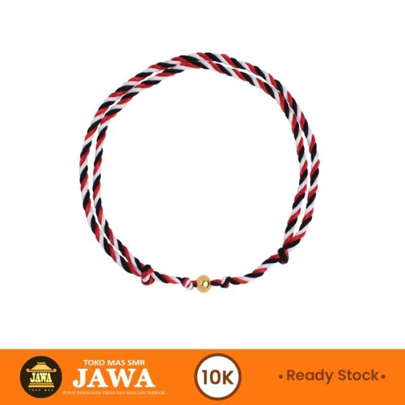 Jual Gelang Tali Emas Tridatu Kadar 10 Karat Toko Mas Jawa - 0.1gram Di ...