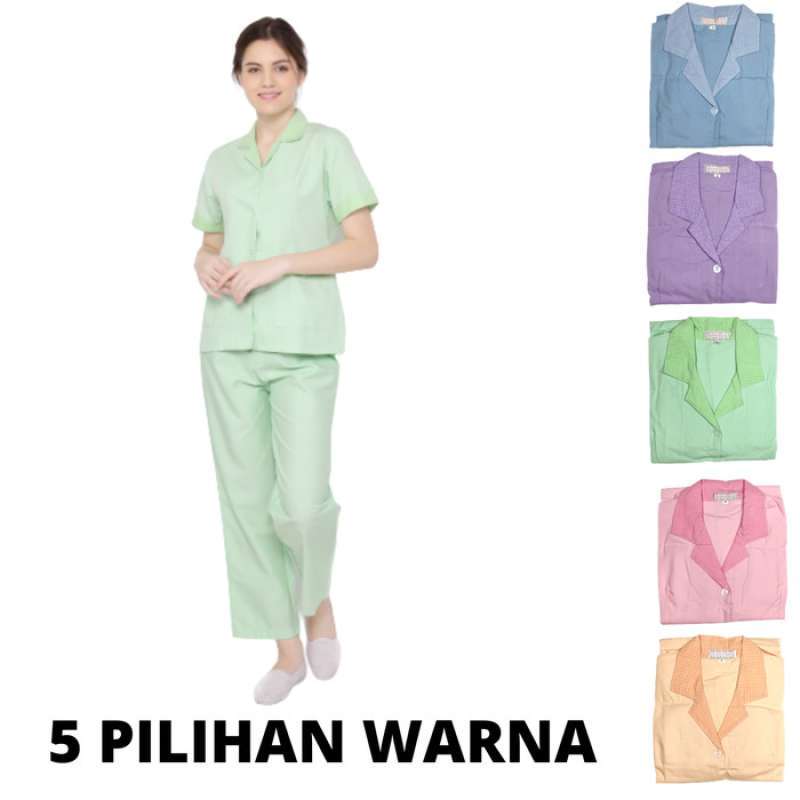 Jual Baju Seragam Suster C. Panjang Dan Kulot. 5 Pilihan Warna (tipe ...