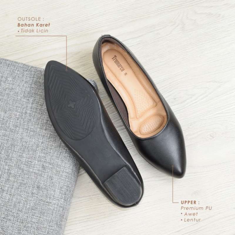 Jual Trumarco Thd 300 Black Sepatu Kerja / Pantofel Wanita - Moka 38 Di ...