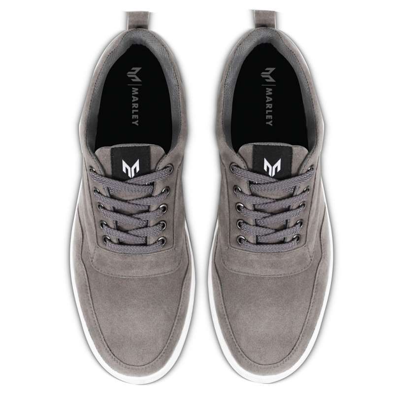 Promo Sepatu Sneakers Pria Kets Kerja Casual - Logan 07 Warna Abu Bahan Suede - 43 Diskon 27% Di ...