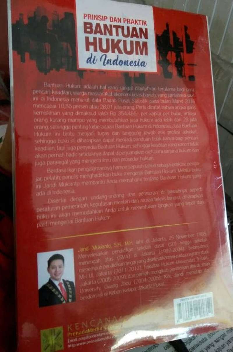 Promo Buku Prinsip Dan Praktik Bantuan Hukum Di Indonesia Jandi Mukianto Diskon 23% Di Seller ...