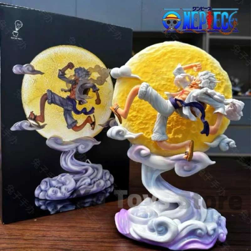 Promo Figure One Piece Monkey D Luffy Gear 5 Sun God Nika Joy Boy - 20cm - 34cm + Led Diskon 10% ...