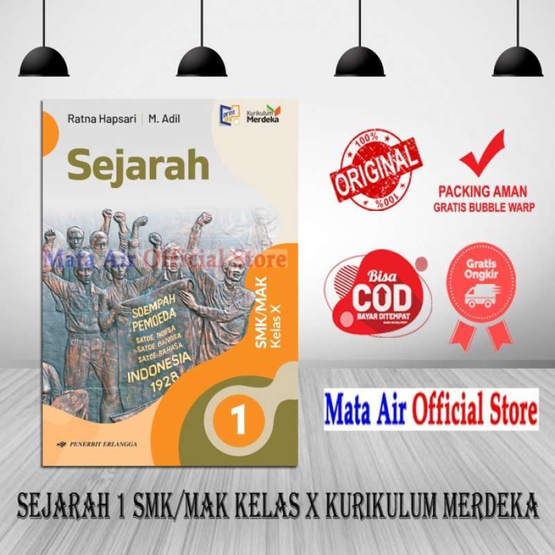 Promo Sejarah 1 Smk/mak Kelas X Kurikulum Merdeka - Ratna Erlangga Diskon 23% Di Seller Malini ...