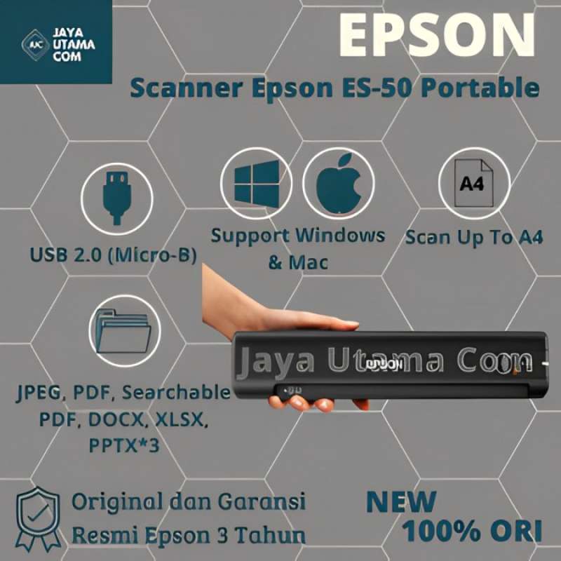 Jual Scanner Epson Workforce Es-50 Portable Sheetfed - Es50 Di Seller Sultan.it - Duri Kepa ...