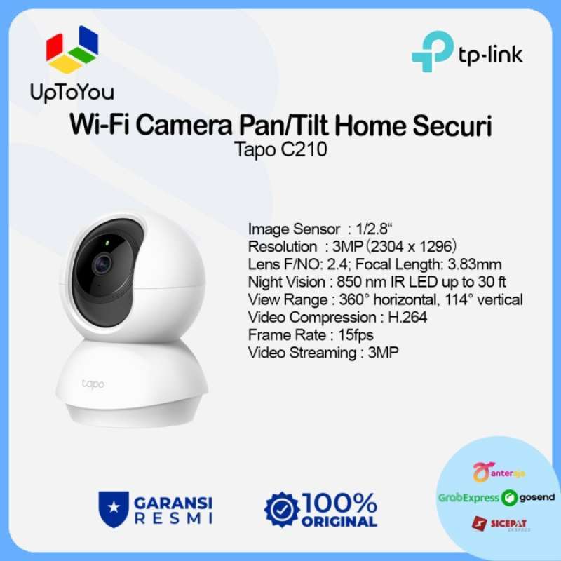 Promo Tp-link Tapo C210 - Wi-fi Camera Pan/tilt Home Securi Diskon 23% ...