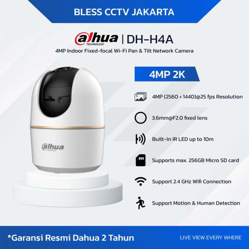 Promo Ip Camera Cctv Wifi Dahua Hero Dh H4a 4mp 2k Smart Pan And Tilt Ip