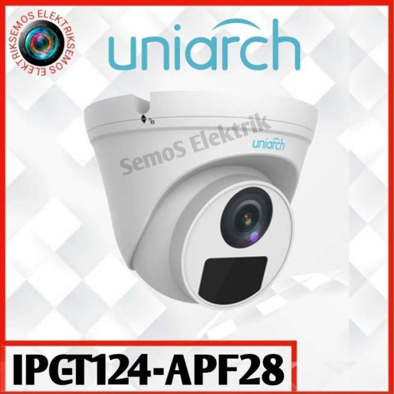 Promo Uniarch Ipc-t124-apf28 4mp Audio Fixed Eyeball Network Camera ...