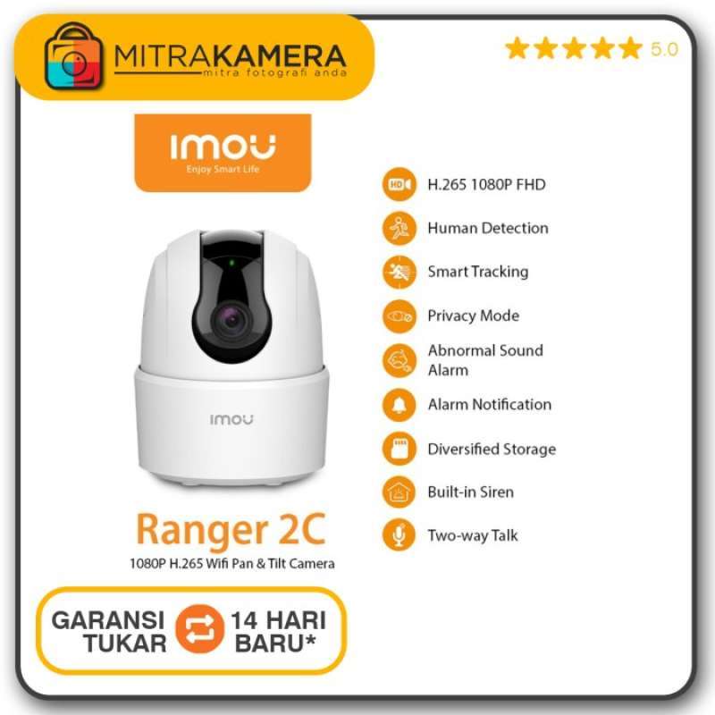 Promo Imou Ranger 2 Full Hd Pan & Tilt Wi-fi Security Camera Diskon 23% ...