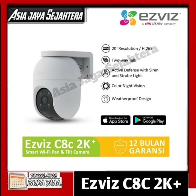 Promo Ezviz C8c 4mp 2k+ Smart Home Outdoor Cctv Wifi Ip Camera Auto ...