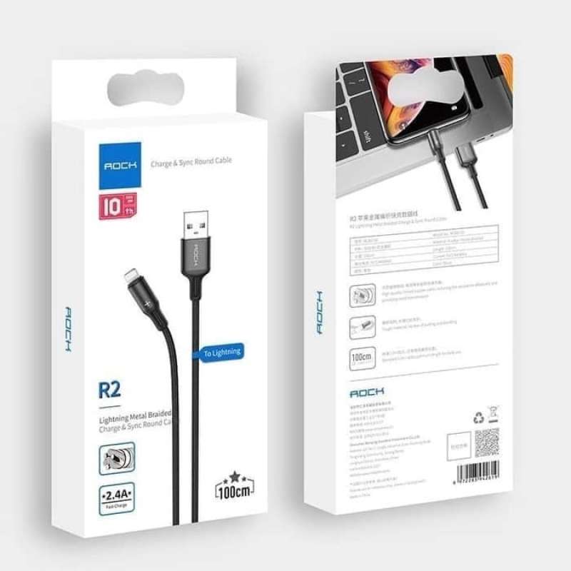 Promo Rock R2 Type-c Braided Cable Kabel Data Pd Fast Charge & Sync 2m ...