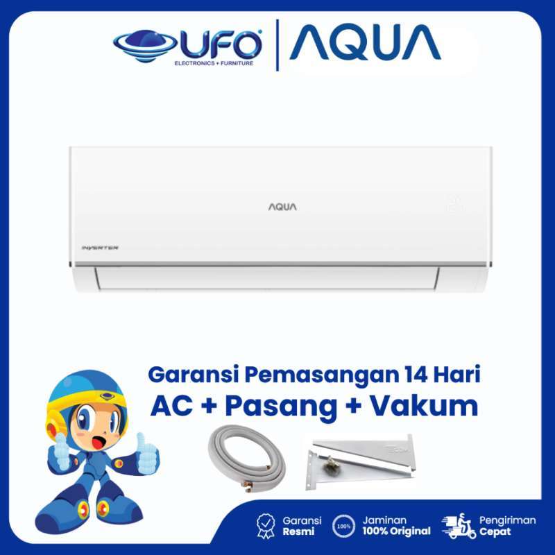 Jual Aqua Ac 1/2 Pk Split Inverter Clean Cool Series Aqa-kr5vqcl Di ...