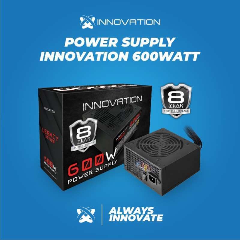Promo Psu Innovation 600w Plus Gold 8 Tahun Warranty Power Supply ...