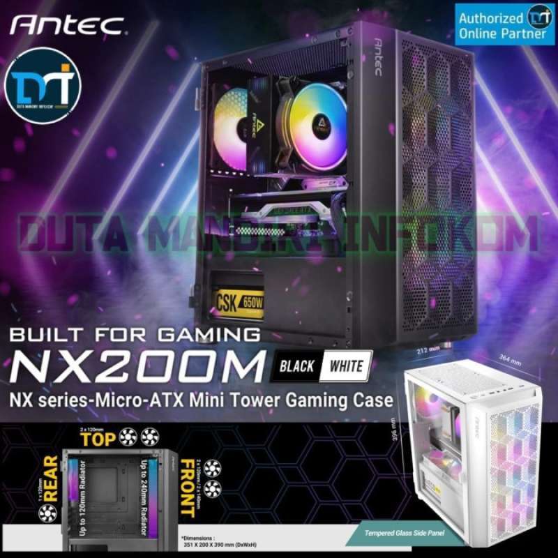 Promo Antec Nx200m - Airflow Tempered Glass M-atx Gaming Case Diskon 23 ...
