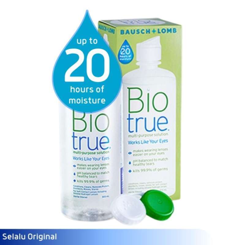 Jual Bio True 300ml Cairan Pembersih Softlens Baush And Lomb 300ml Di ...