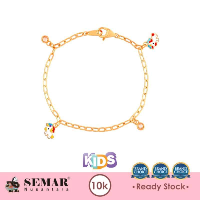 Jual Gelang Emas Anak Baby Colour Unicorn Sweetie Belle Gold 10k Semar ...