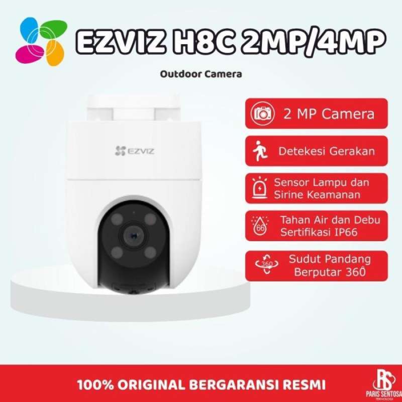 Promo Ezviz H8c 2mp/4mp Cctv Outdoor Ip Camera Auto Tracking Smart Home ...