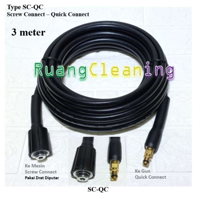 Jual Selang Karcher K1 K2 K3 K4 K5 3m 5m 10m 15m 20m 25m High Pressure Hose - Tipe Qc-qc 15m Di ...