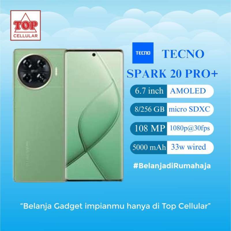 Jual Tecno Spark Pro Plus Gb Garansi Resmi Di Seller Top Cellular Makassar Instore