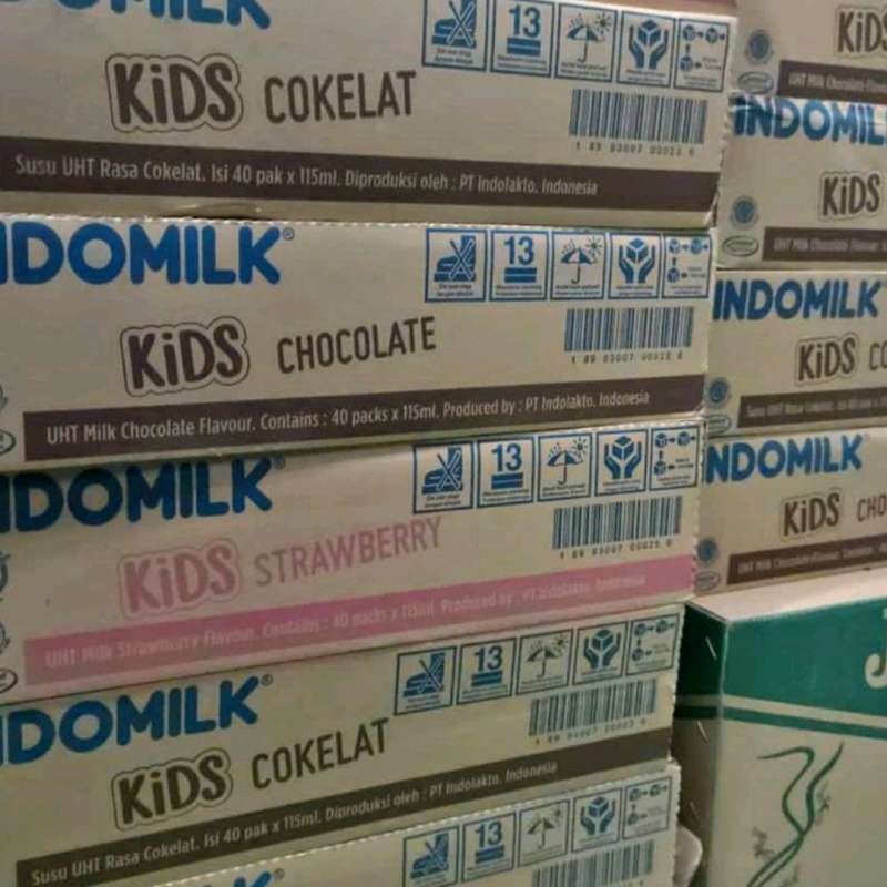 Jual Susu Uht Strawberry Indomilk Kids Perdus (1 Dus 40 Pcs X 115ml ...