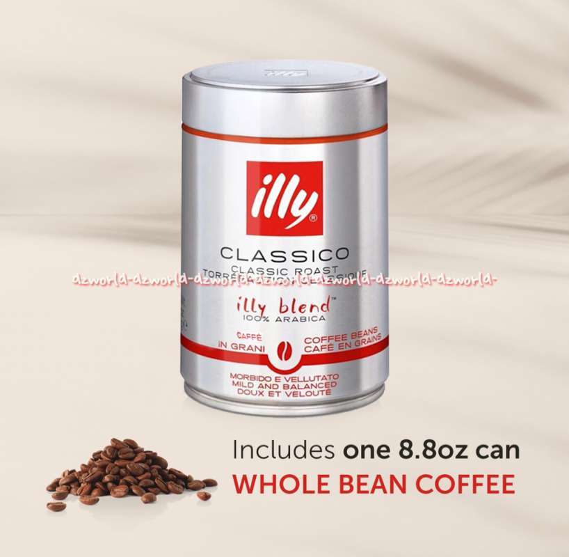 Jual Illy Classico 250gr Illy Blend Arabica Coffee Bean Biji Kopi Ily Kemasan Kaleng Ili Klasik ...