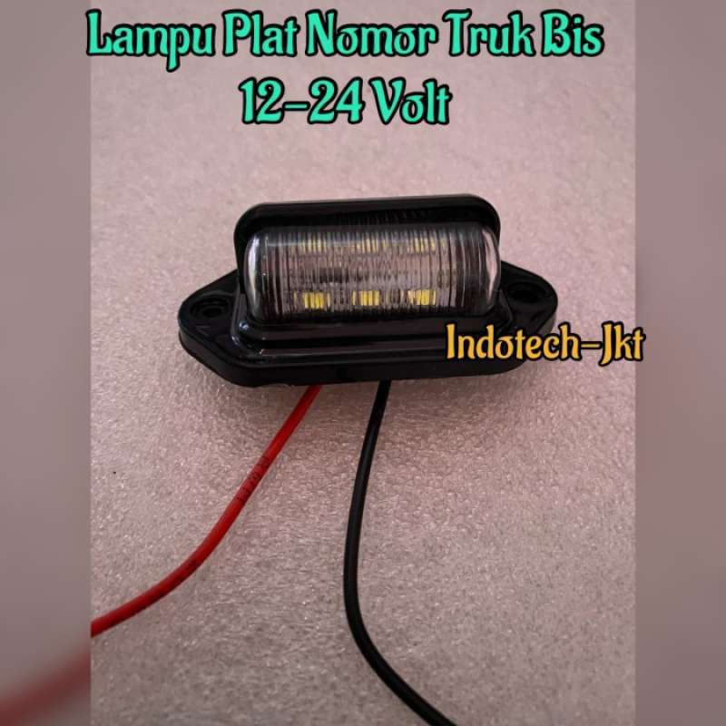Promo Lampu Led Plat Nomor Universal Mobil Truk Bis 12-24 Volt Nyala ...