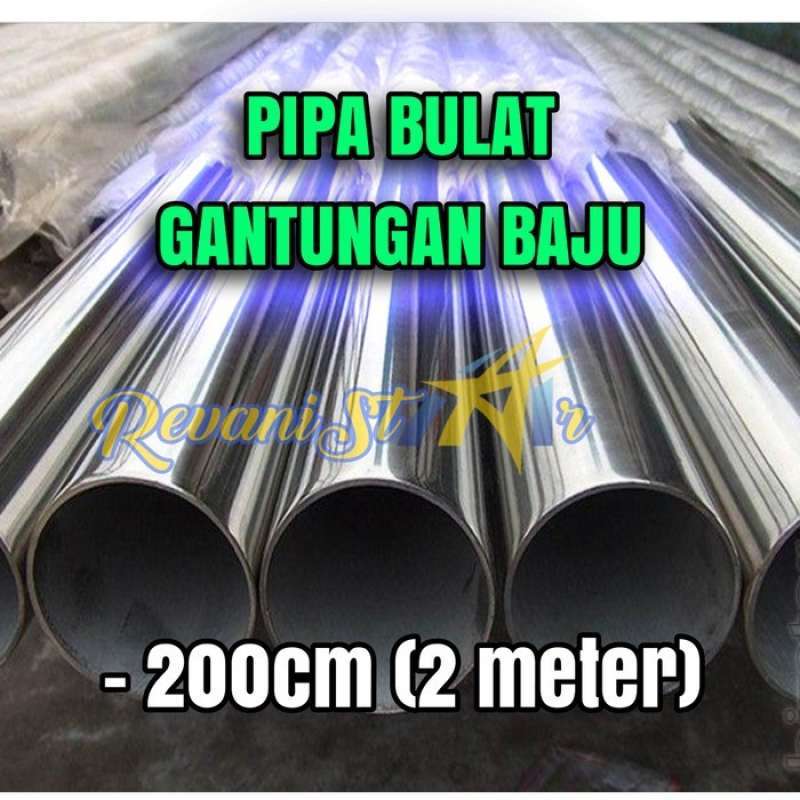 Jual Ukuran 2 Meter Pipa Besi Bulat Stainless Gantungan Baju Display Di ...