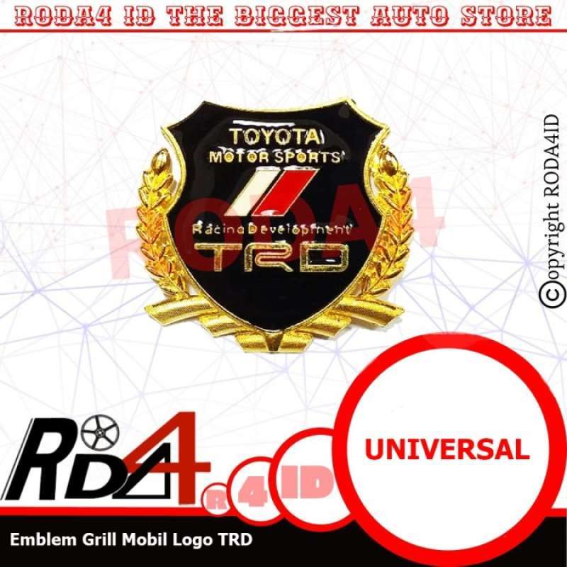 Promo Emblem Grill Atau Plat No Mobil Logo Trd Motors Carbon Diskon 40% ...
