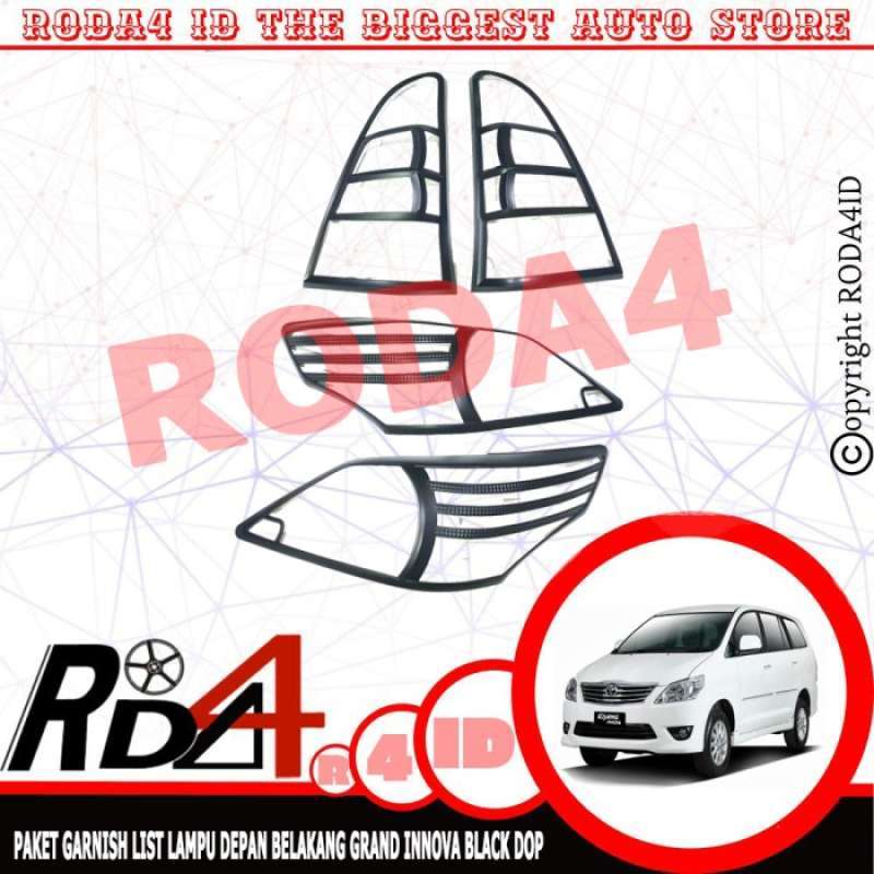 Promo Paket Garnish List Lampu Depan Dan Belakang Grand Innova Hitam ...