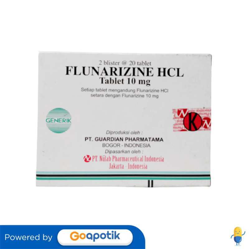 Jual Flunarizine Hcl Guardian 10 Mg Box 40 Tablet Di Seller Apotek ...