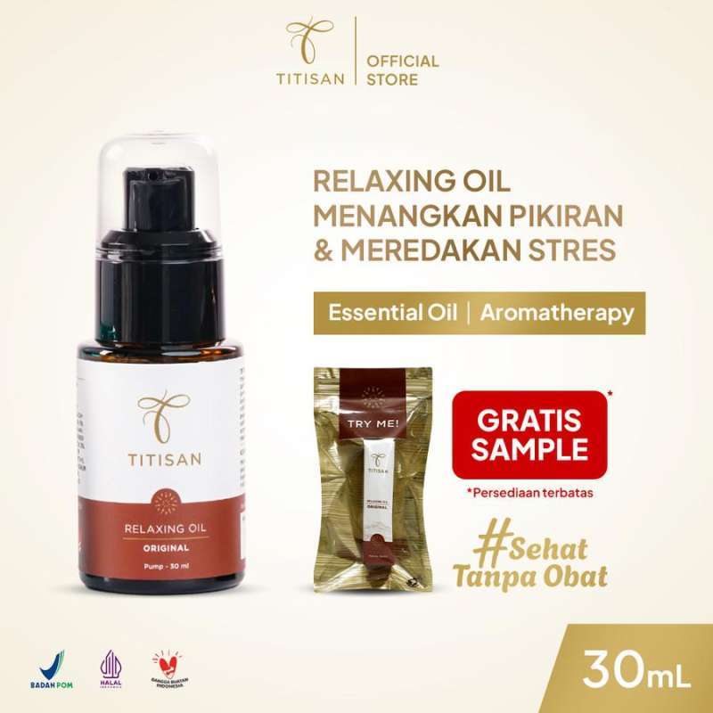 Jual Titisan Essential Oil Relax Pump 30ml Free Sample 10ml ...