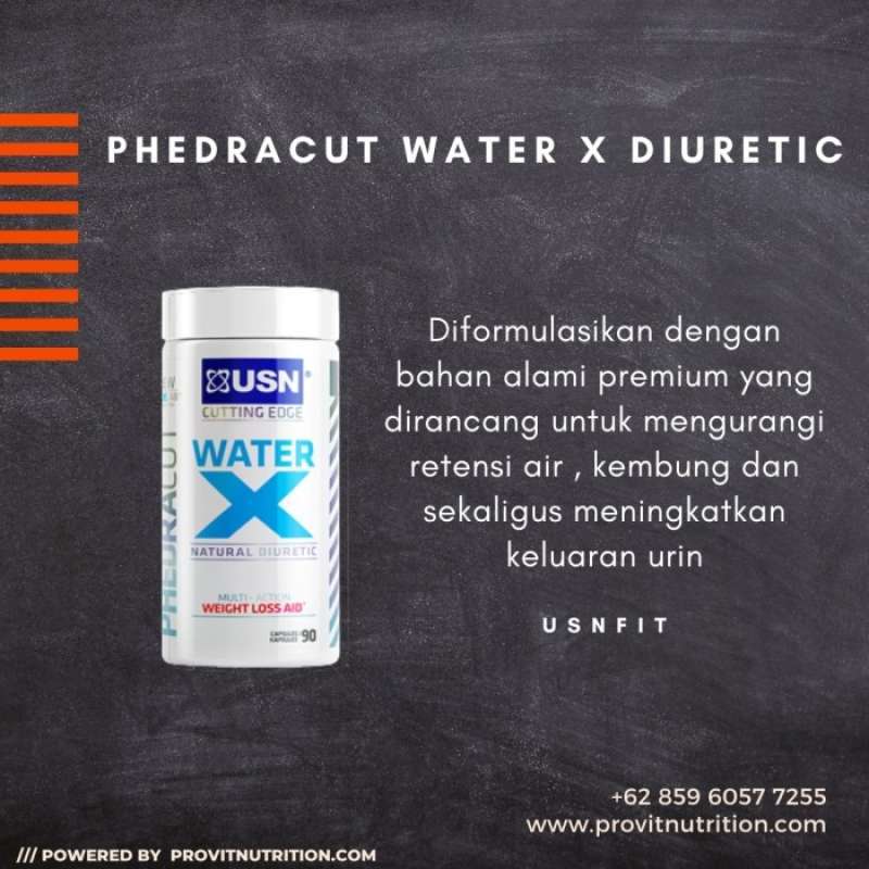 Promo Usn - Phedracut Water X Pro Diuretic 90 Caps Free Stim Water Loss ...