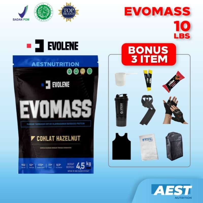 Promo Evolene Evomass 10 Lbs Evo Mass Susu Mass Gainer Penambah Berat ...