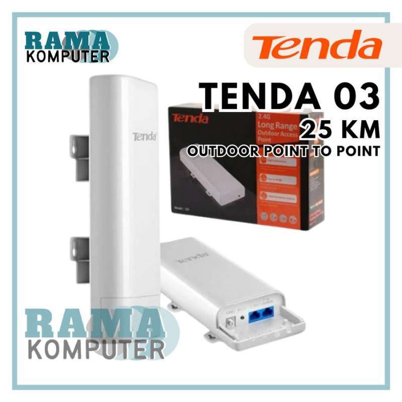 Jual Tenda O3 5km Outdoor Point To Point Cpe - Tenda 03 Wireless Router ...