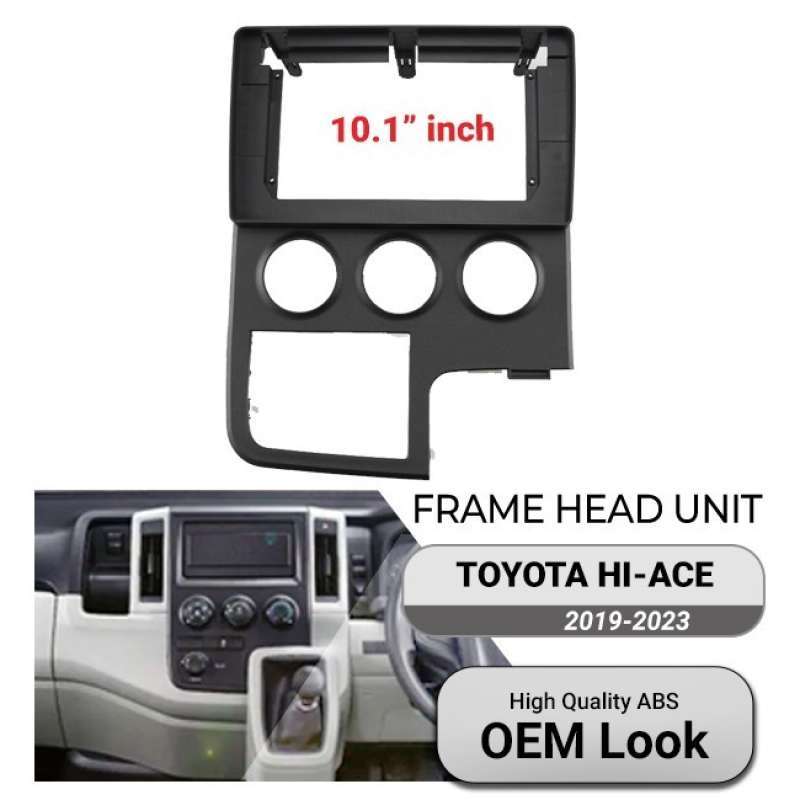 Promo Frame Head Unit Toyota Hiace 2019-2023 10â€³ Inch Oem Diskon 23% ...