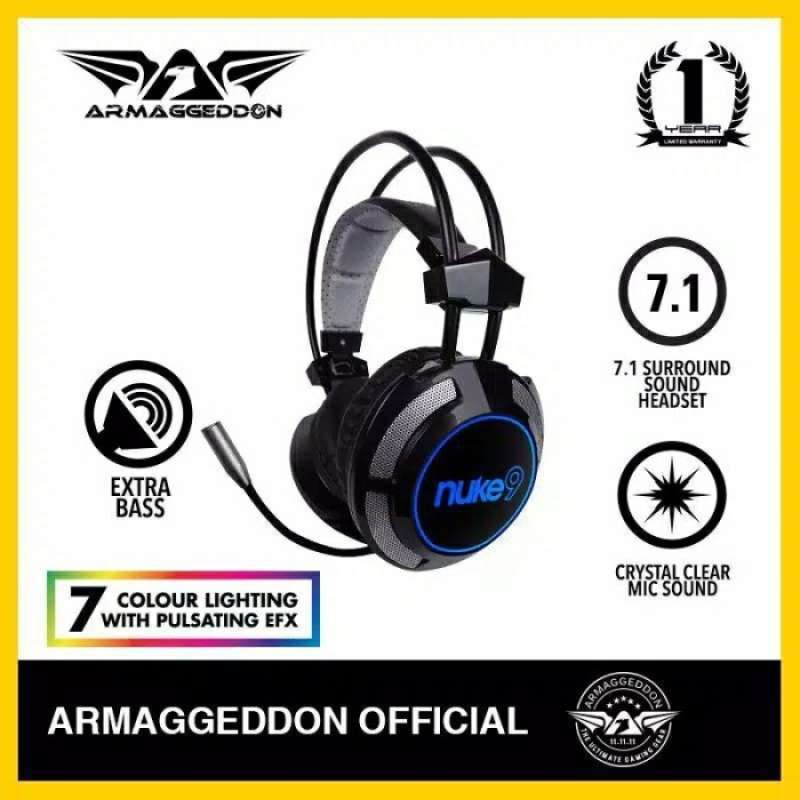 Promo Headset Gaming Armaggeddon Nuke 9 Rgb 7.1 Surround Sound Original ...