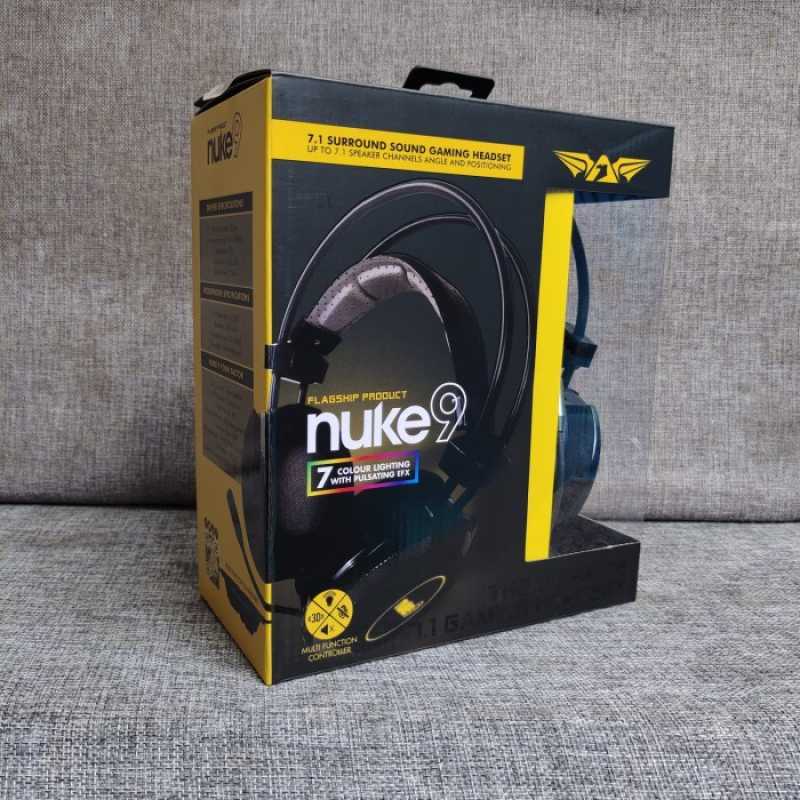 Promo Headset Gaming Armaggeddon Nuke 9 Rgb 7.1 Surround Sound Original ...