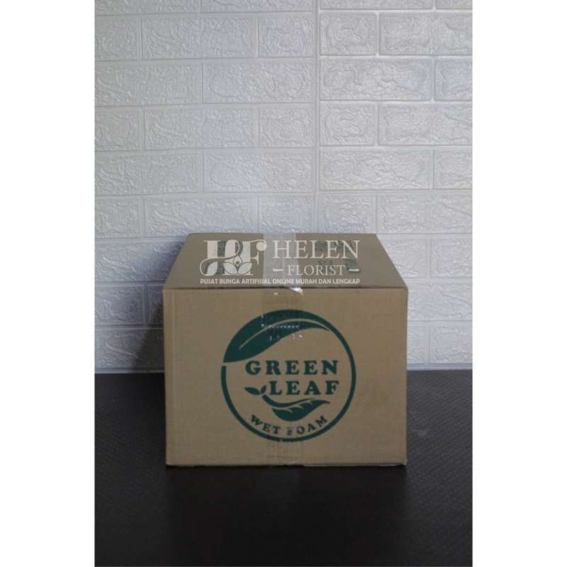 Jual Wet Floral Foam Green Leaf / Busa Basah Bunga Fresh Dan Tanaman ...