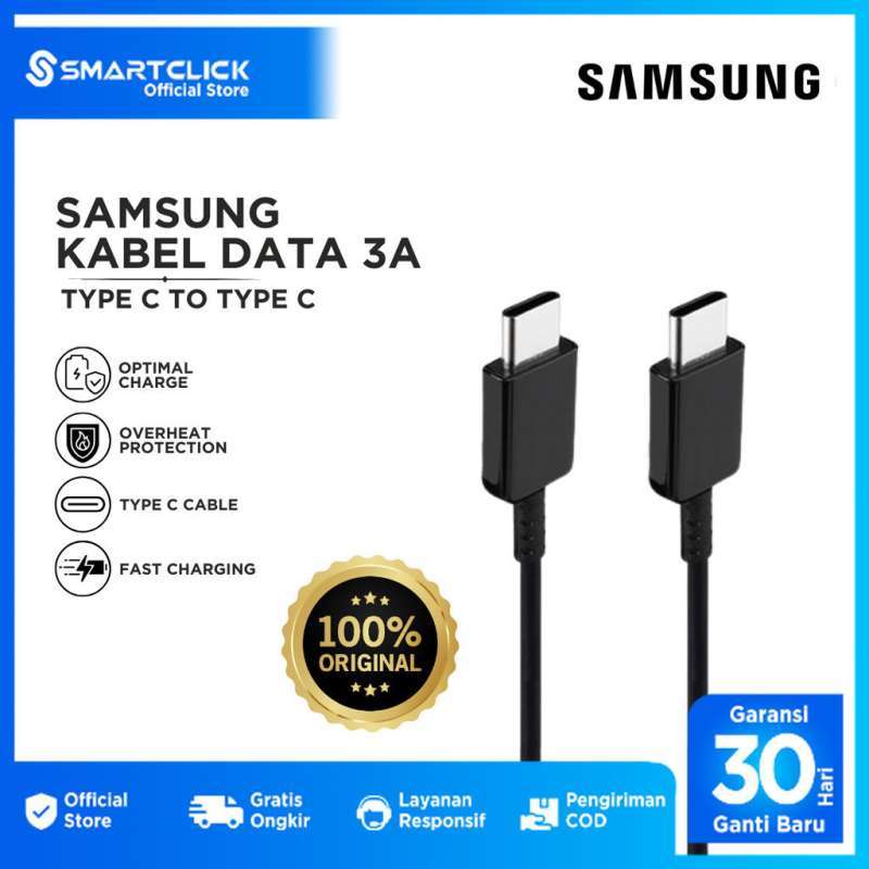 Promo Samsung Kabel Data Type C To Type C 3a Black Fast Charging ...