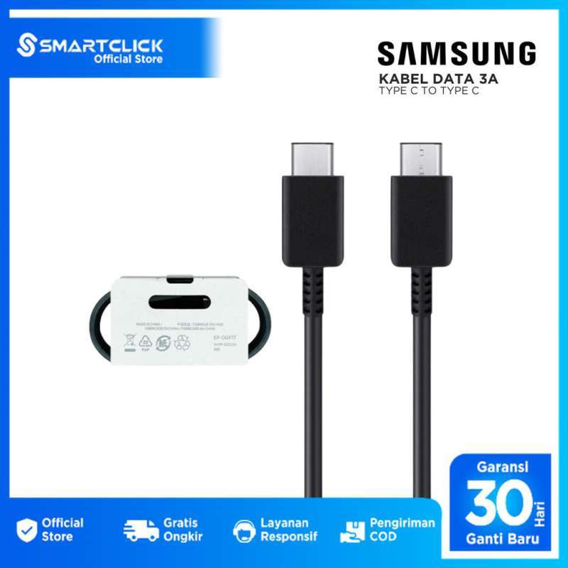 Promo Samsung Kabel Data Type C To Type C 3a Black Fast Charging ...