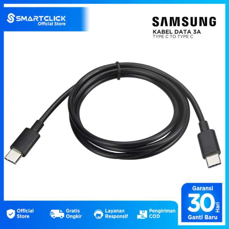 Promo Samsung Kabel Data Type C To Type C 3a Black Fast Charging ...