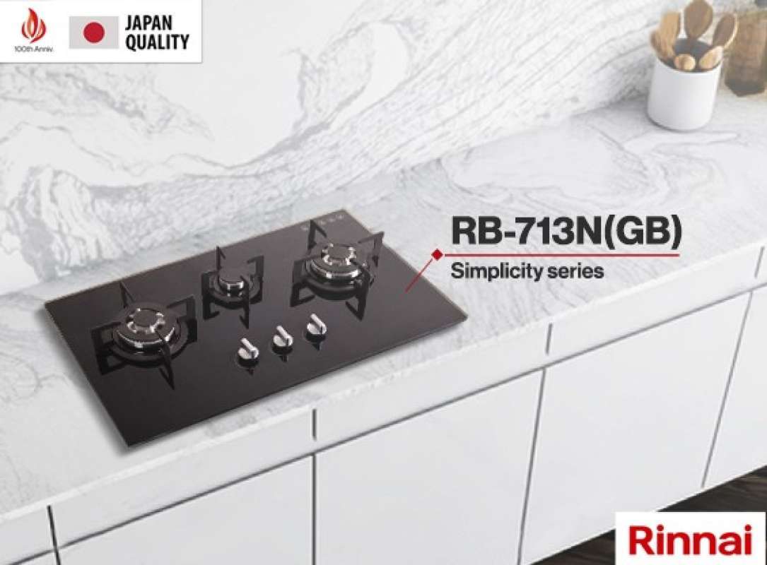 Promo Kompor Gas Tanam Rinnai Rb 713n (gb) -3 Tungku Diskon 23% Di Seller Balikana Store ...