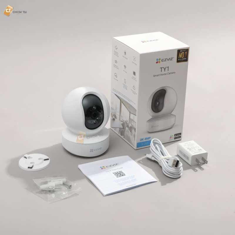 Jual Ezviz Ty1 4mp Smart Wifi Pan Tilt Ip Camera Cctv Indoor Two Way Audio - 4mp + 128 Gb Di ...