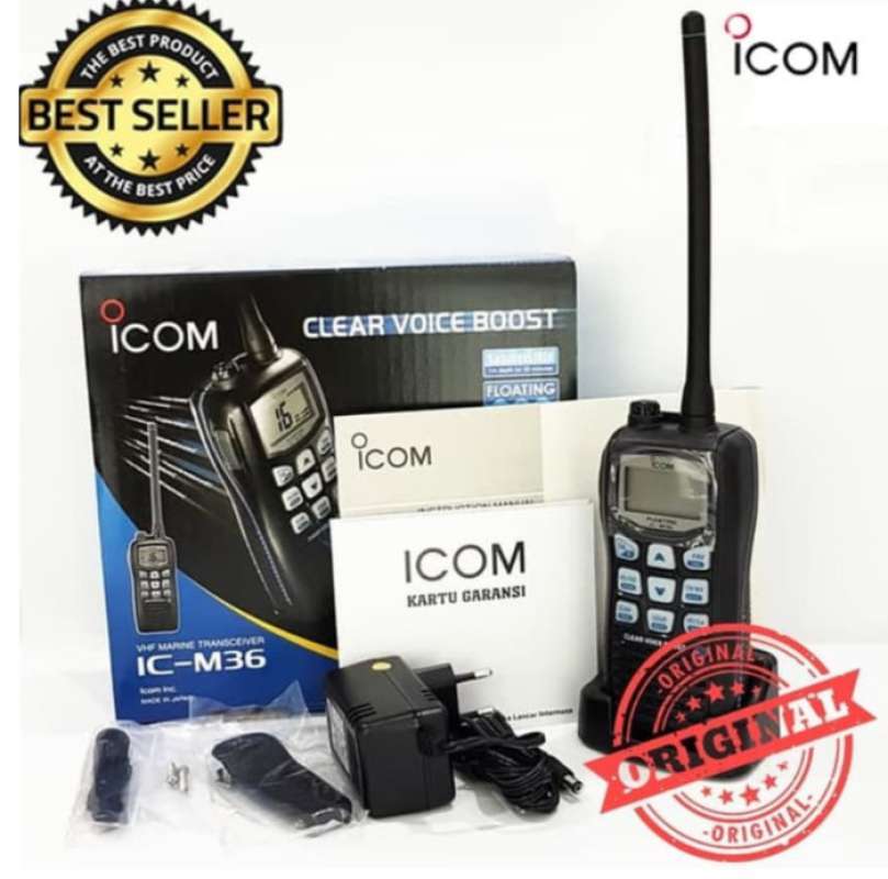 Promo Radio Ht Icom Ic-m36 Vhf / Icom M36 Marine Ic M - 36 Vhf Marine Diskon 33% Di Seller ...