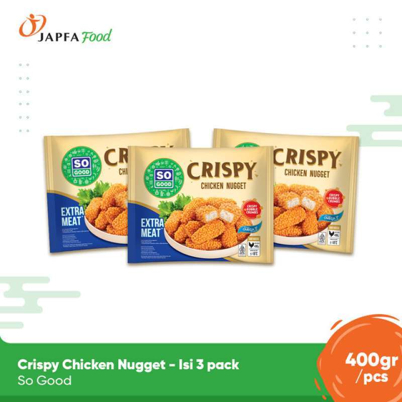 Promo So Good Crispy Chicken Nugget 400gr - Isi 3 Pack Diskon 29% Di ...