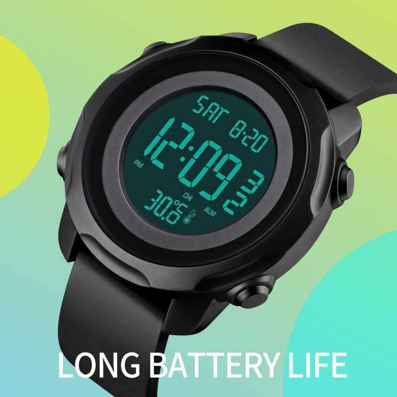 Jual Jam Tangan Digital Pria With Thermometer 1682 Aneh Pria Casual ...